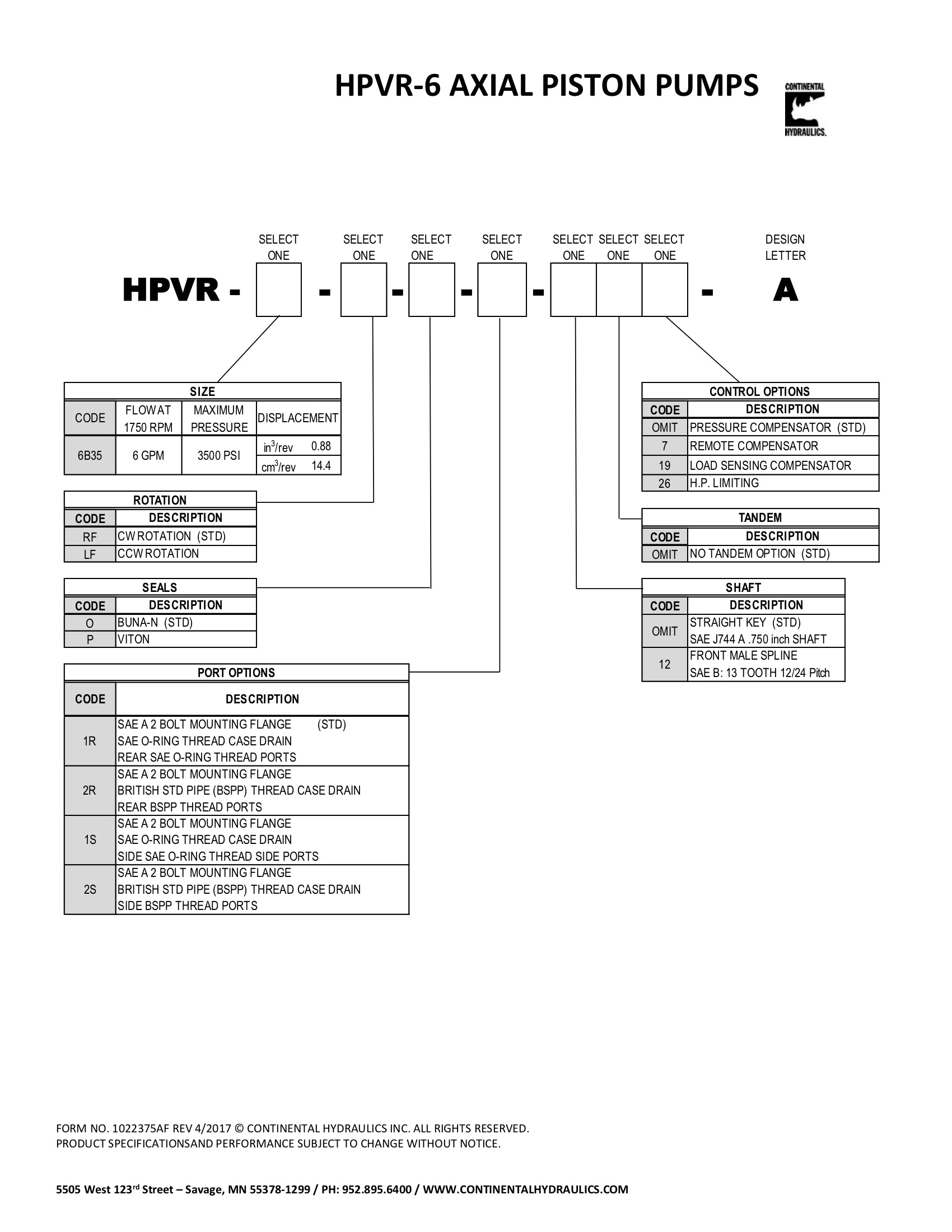 HPVR-6B40-RF-O-1R-A – John H. Backus Company