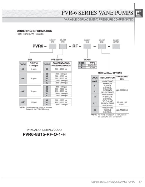 PVR6-10B10-RF-O-1-H – John H. Backus Company